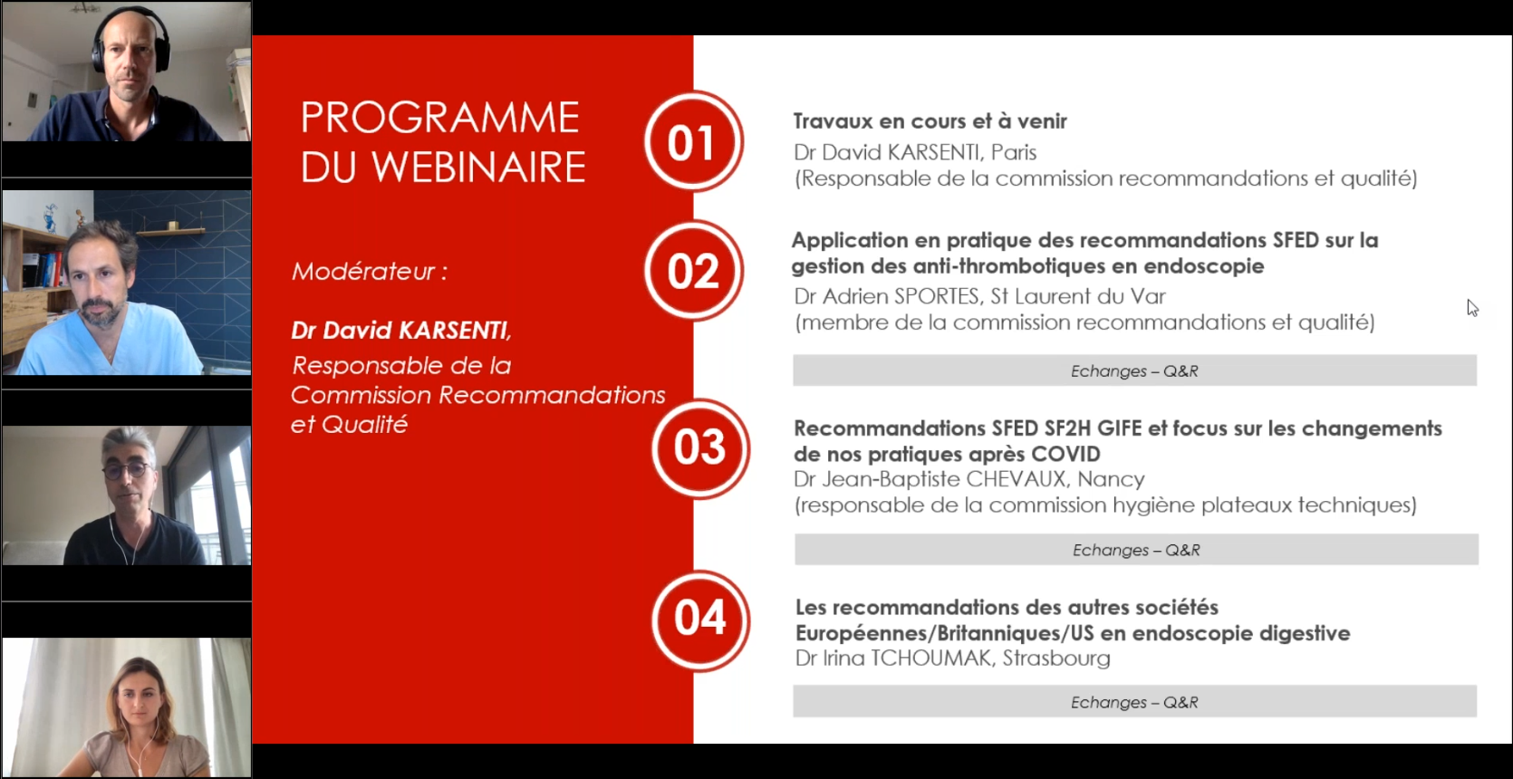 Webinaire Recommandations et qualité – SFED