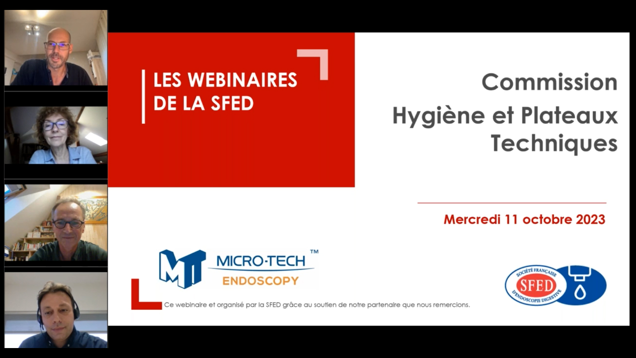 Webinaire "Gestion d’un plateau technique d’endoscopie au quotidien" – SFED