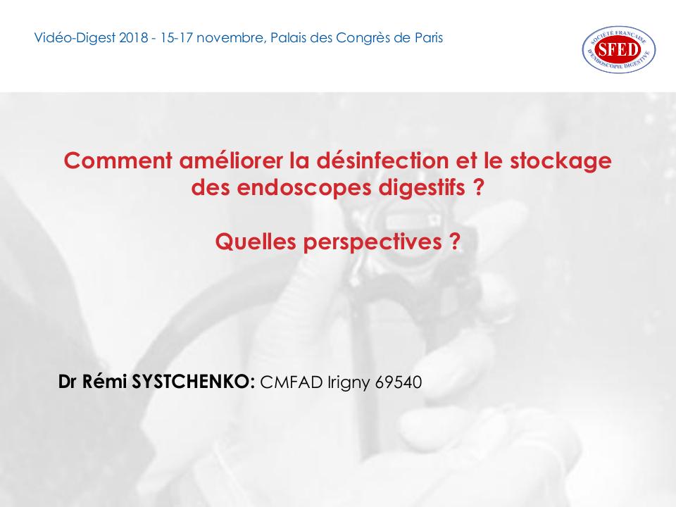 Comment améliorer la désinfection et le stockage des endoscopes ...